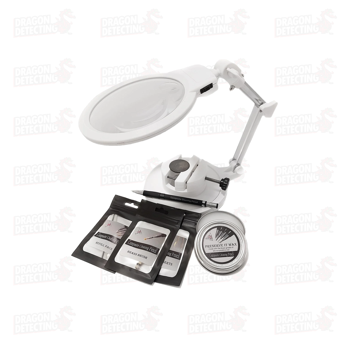 Composite Magnifying Cleaning Station — Dragon Detecting